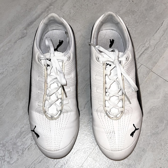 Puma | Shoes | Womens Size 65 Puma Speed Cats White With Black Detail ...